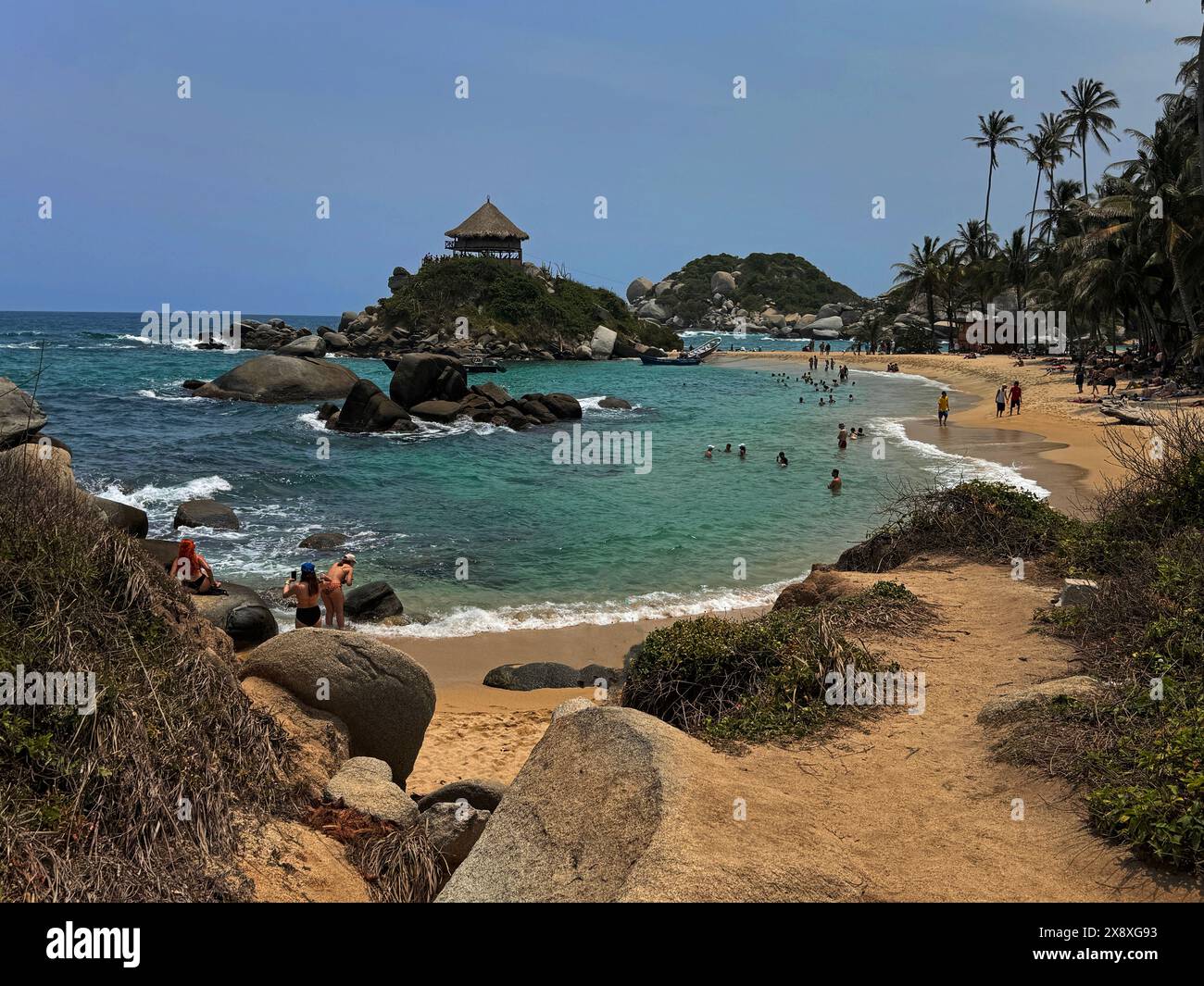 Cabo San Juan is a much visited beach in Tyrona National Park or Parque ...