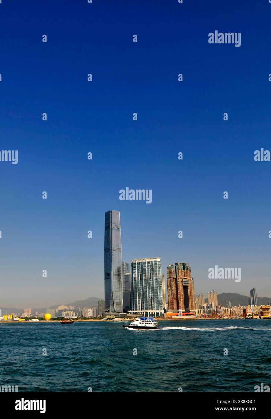 A view of the ICC tower in West Kowloon, Hong Kong Stock Photo - Alamy