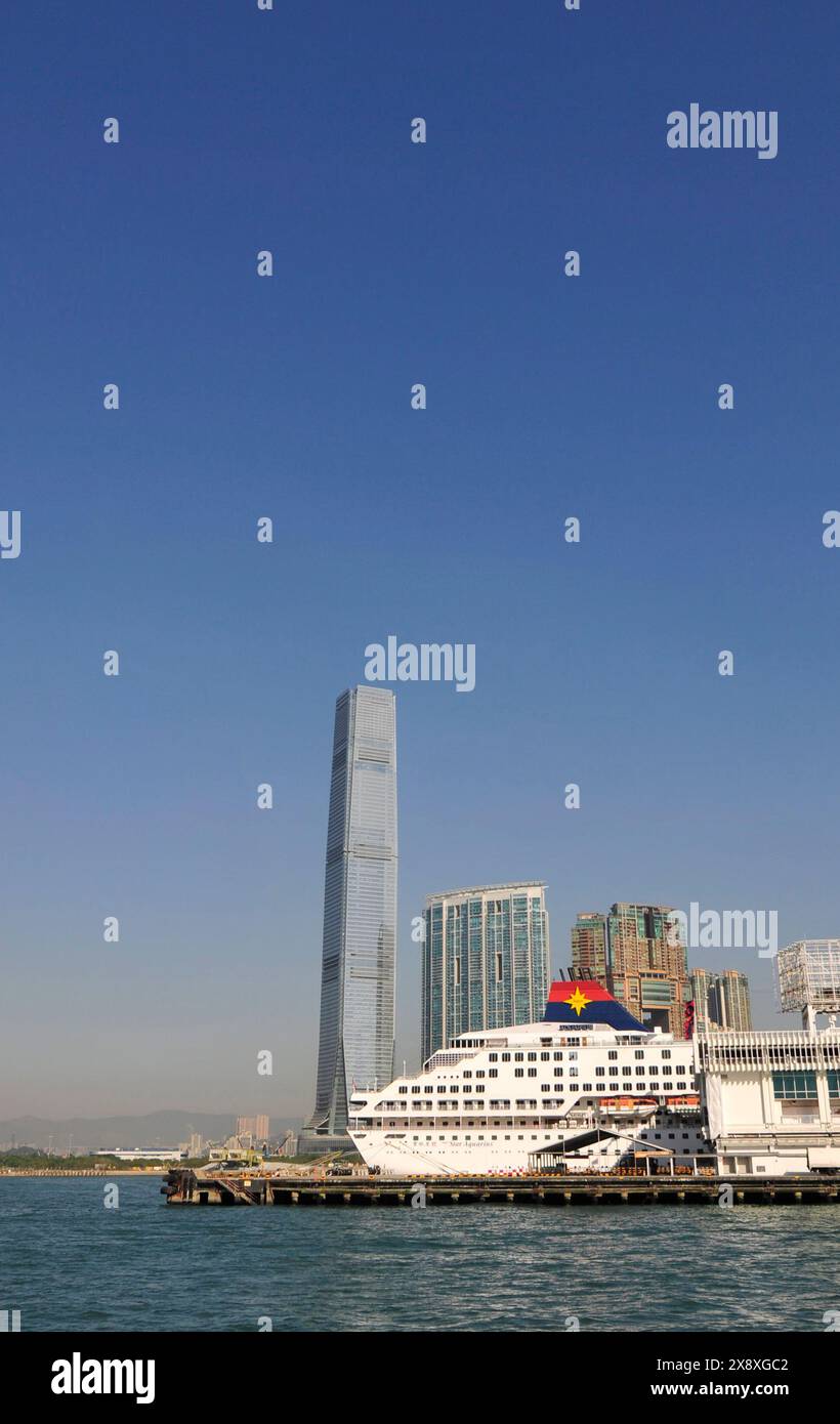 A view of the ICC tower in West Kowloon, Hong Kong Stock Photo - Alamy