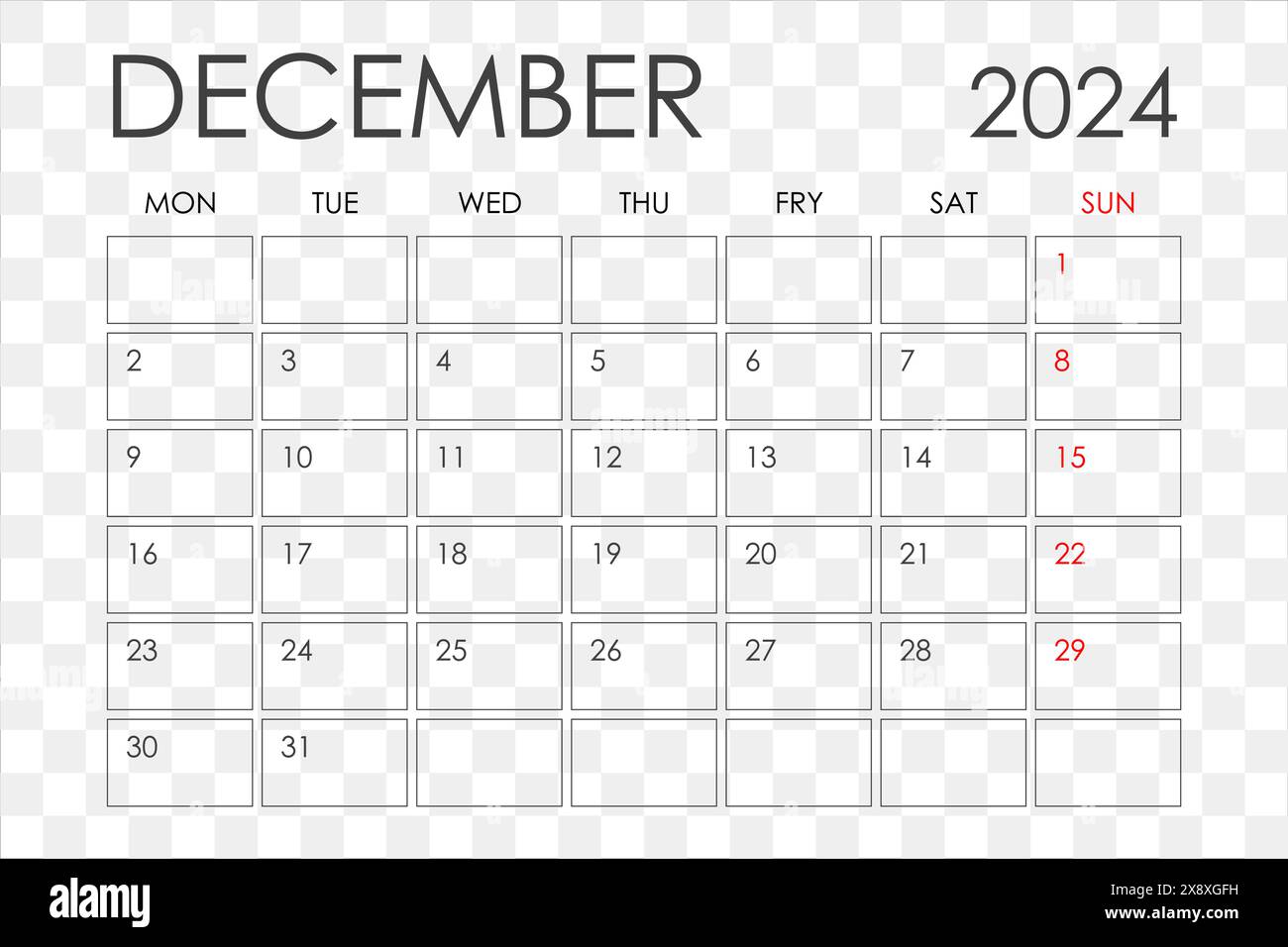 December 2024 white table Stock Vector Images - Alamy