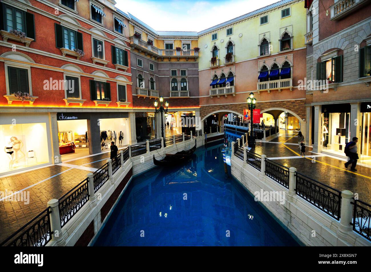 The Grand Canal Shoppes shopping mall at t he Venetian hotel in Macau ...