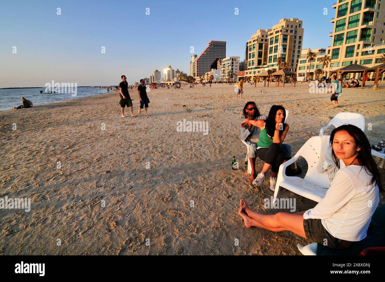 The vibrant beaches in Tel-Aviv, Israel Stock Photo - Alamy