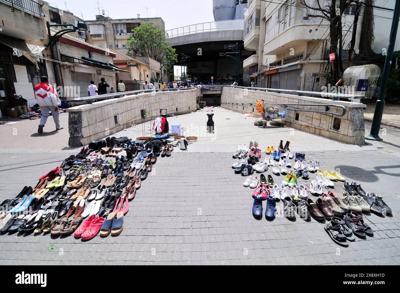 Neve Sha'anan Street, is a pedestrian mall. Many foreign workers ...