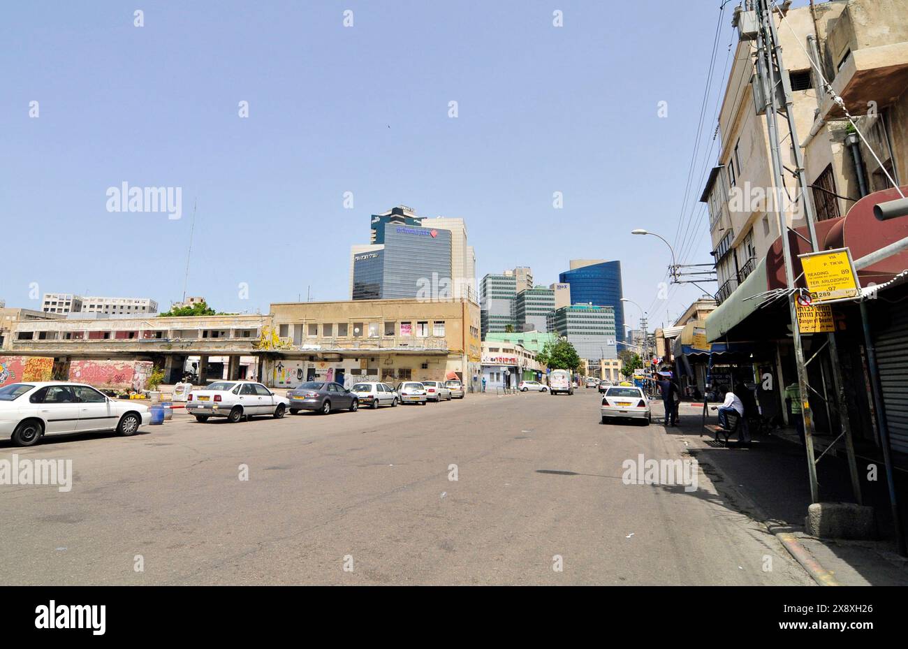 The old central bus station ,partly demolished, in Tel-Aviv, Israel ...