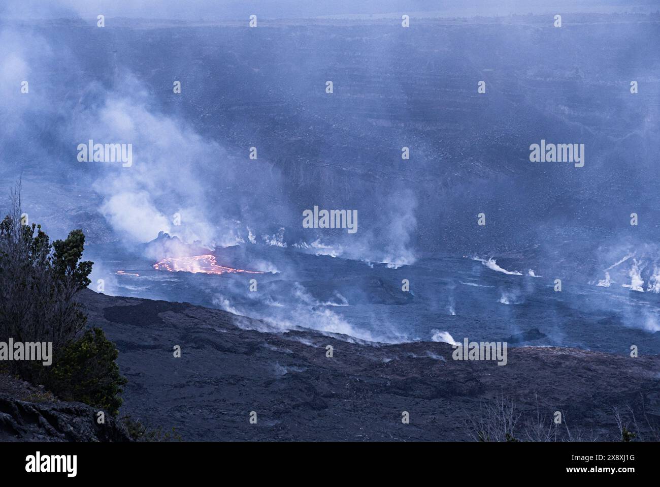 Smoke rising from hot lava hi-res stock photography and images - Alamy