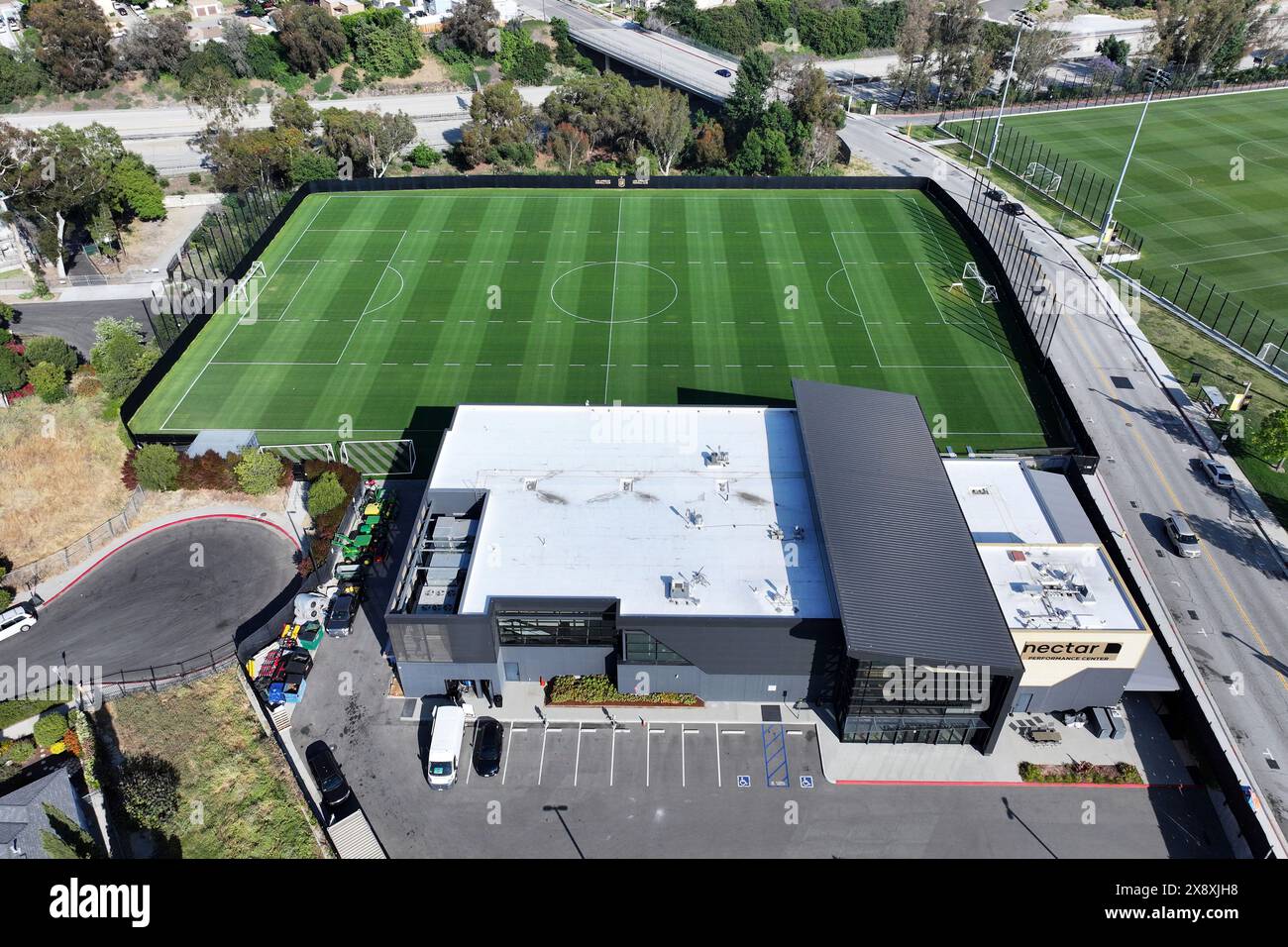 A general overall aerial view of the Nectar Performance Center at Cal ...