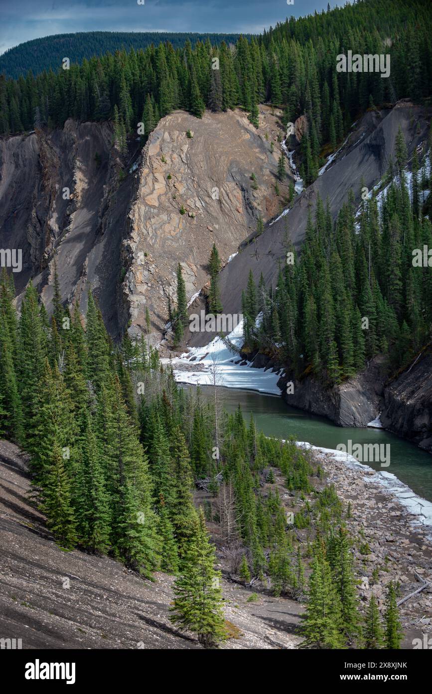 Ram Falls Provincial Park Alberta Canada Stock Photo - Alamy