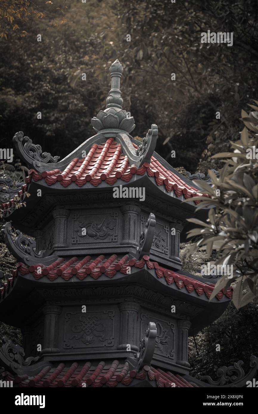Pagoda at the Marble Mountains of Da Nang, Vietnam. da nang marble ...