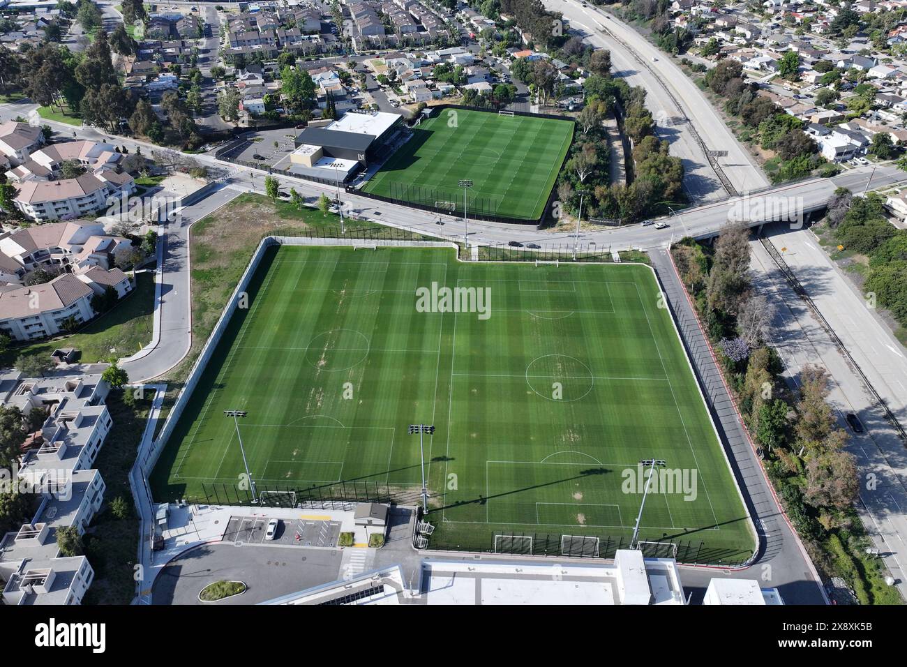 A general overall aerial view of the Nectar Performance Center at Cal ...