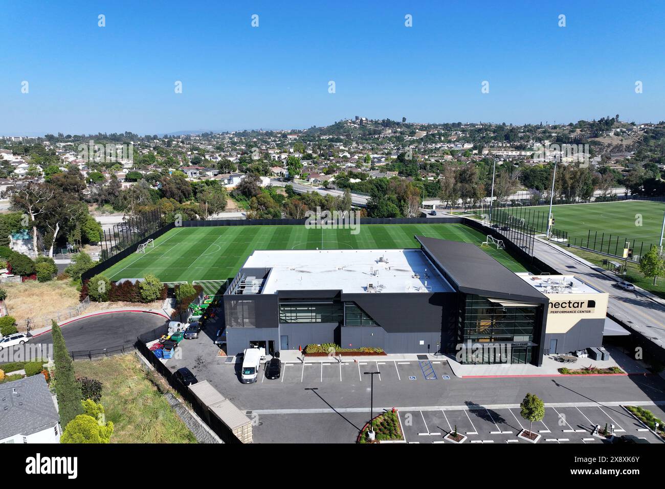 A general overall aerial view of the Nectar Performance Center at Cal ...
