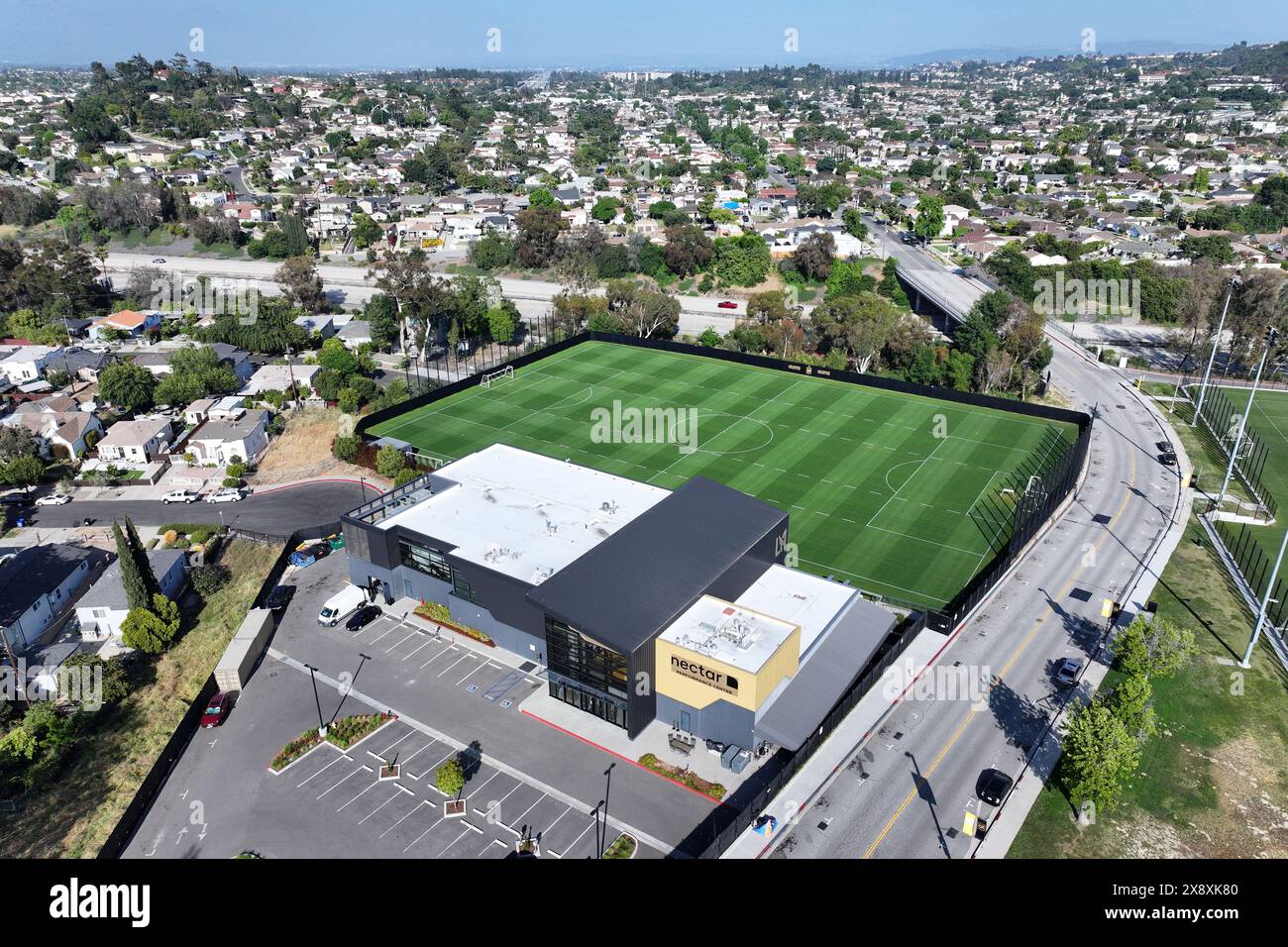 A general overall aerial view of the Nectar Performance Center at Cal ...