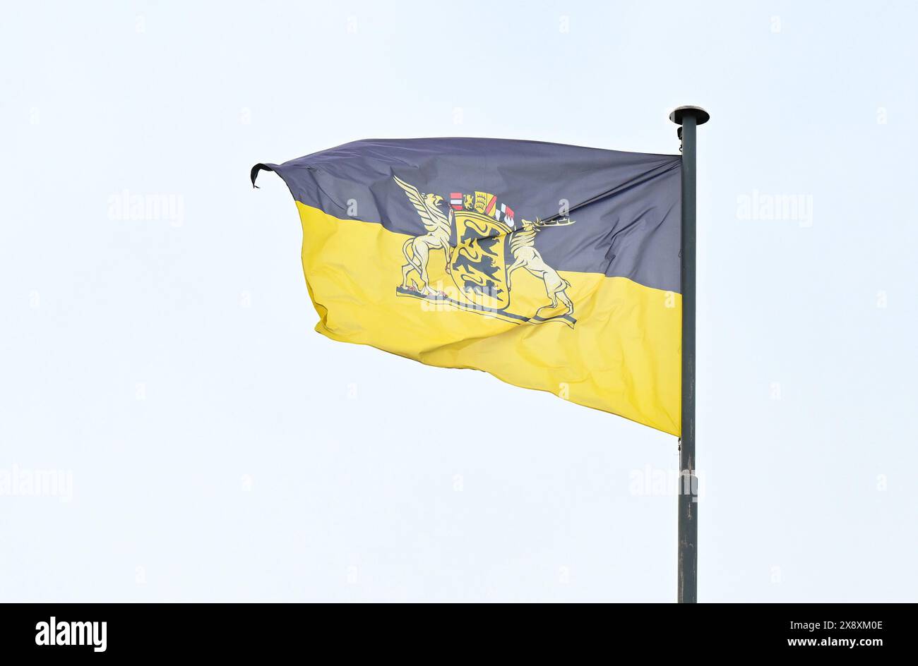 Stuttgart, Germany. 27th May, 2024. The flag of the state of Baden ...