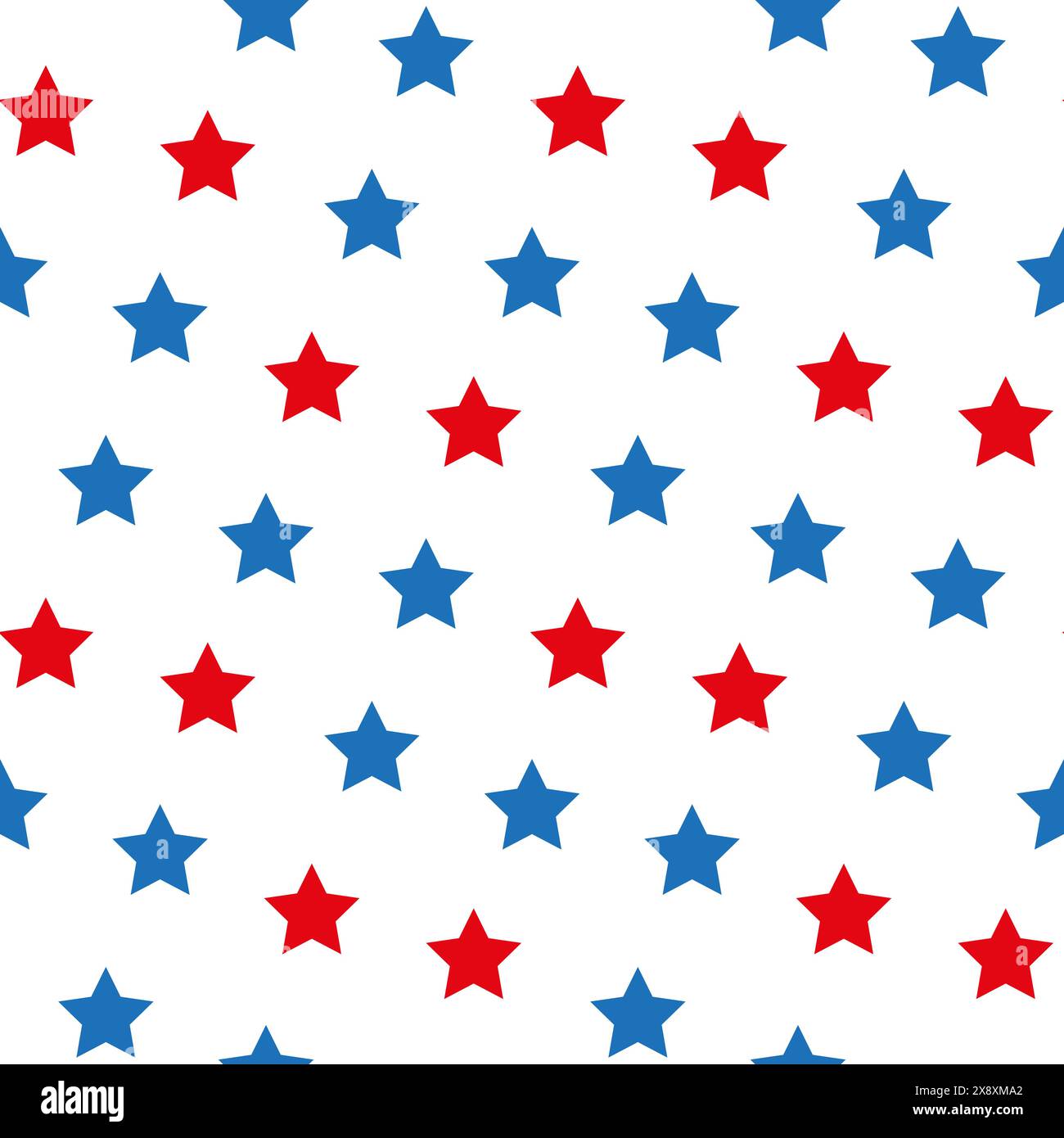 Patriotic seamless pattern with red, white, blue stars. . 4th of July ...