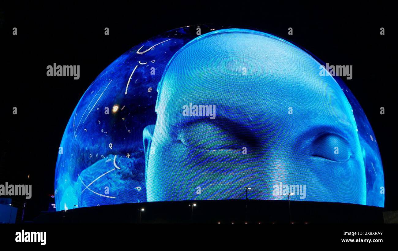 Las Vegas, Nevada, USA 15th May 2024 Sphere Immersive Globe Venue on ...