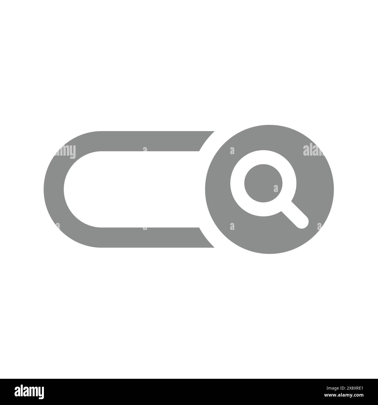 Search box with magnifying glass icon. Search bar or field, web browser ...