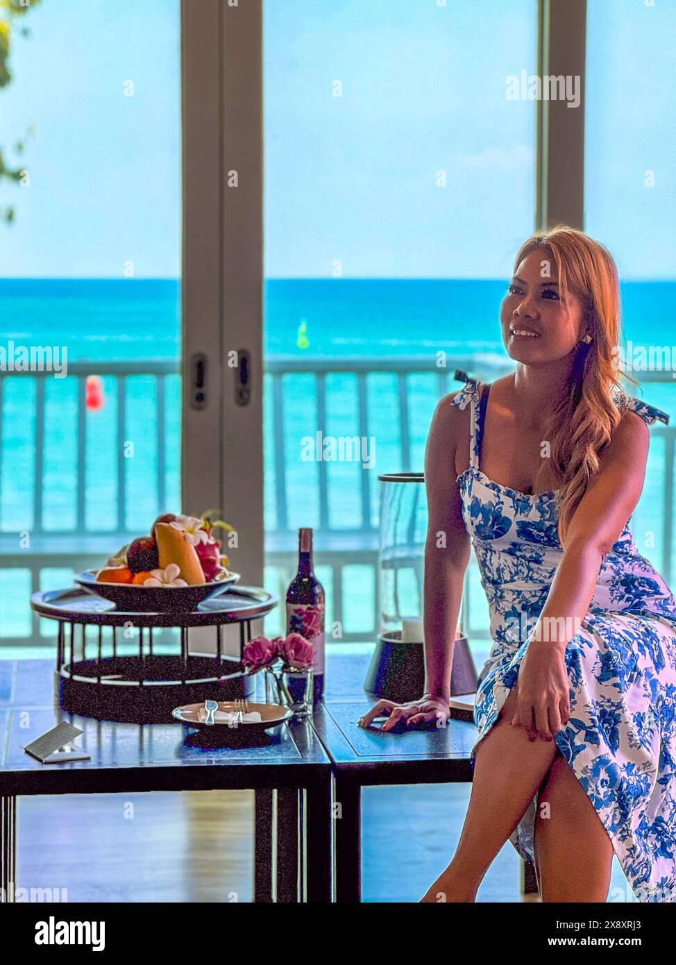 Afternoon tea in Cape Panwa beach in Phuket, Thailand Stock Photo - Alamy