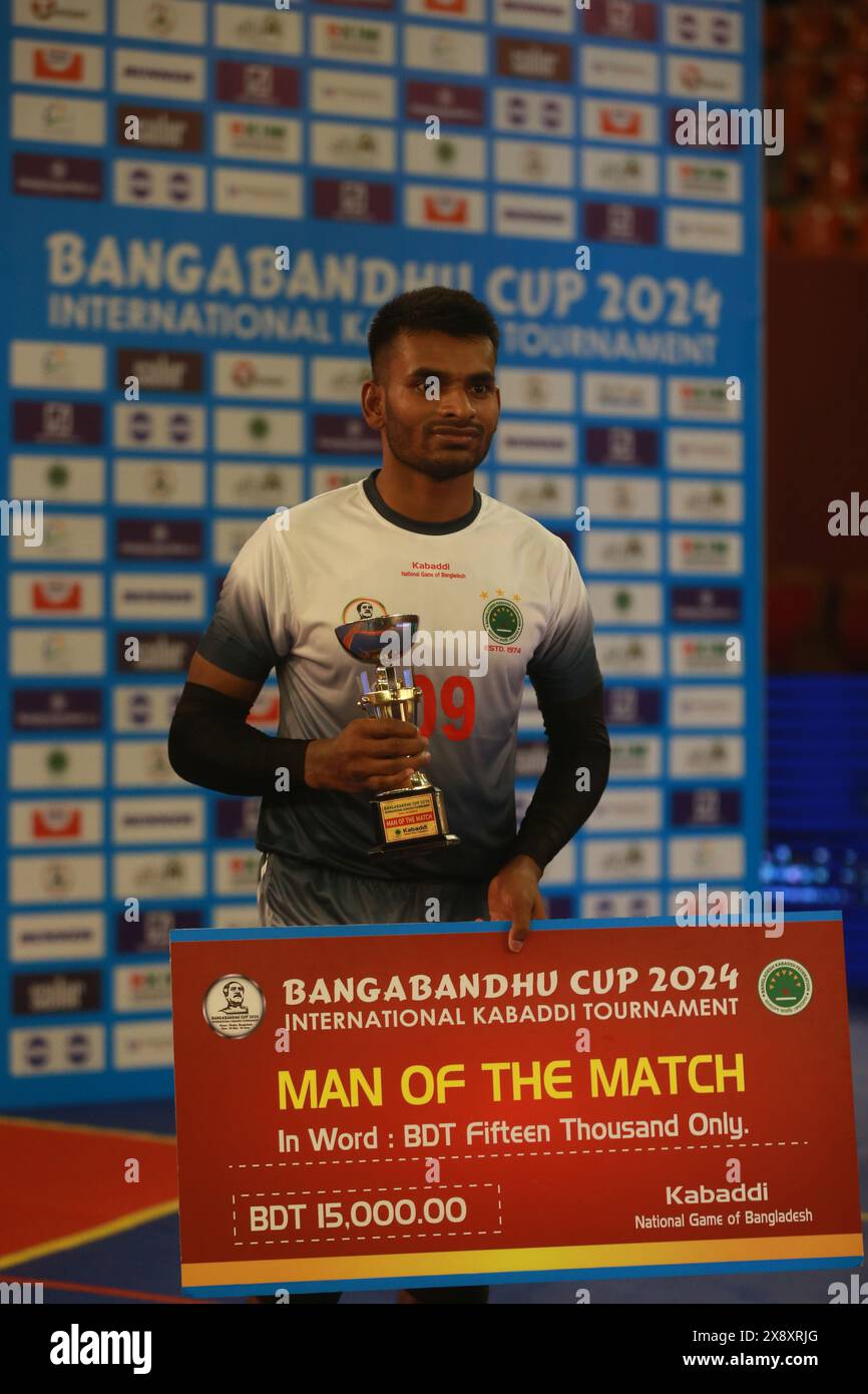 Bangladeshi player Al Amin become the man of the match against Malaysia ...