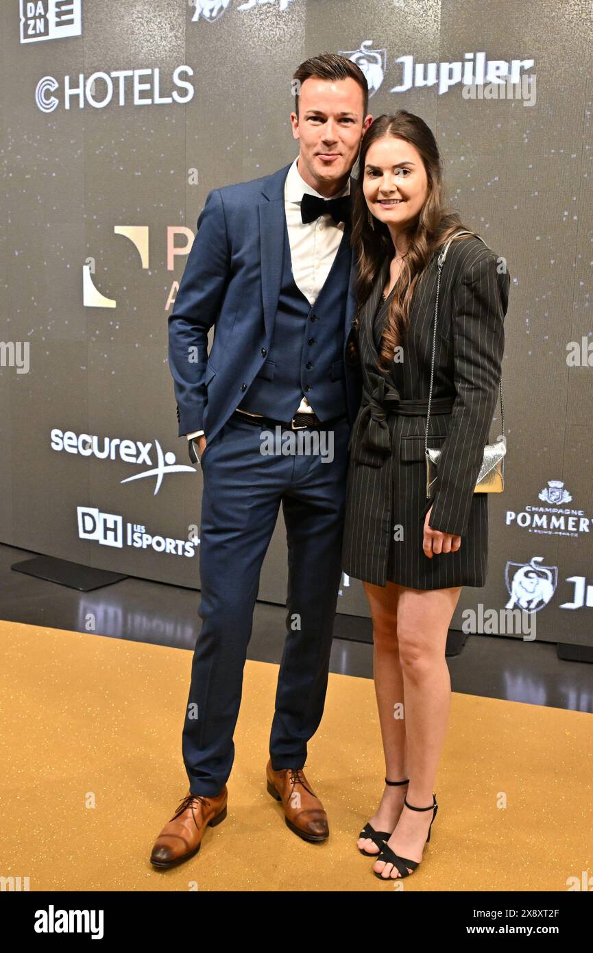 referee Bram Van Driessche with his partner pictured during the Pro ...