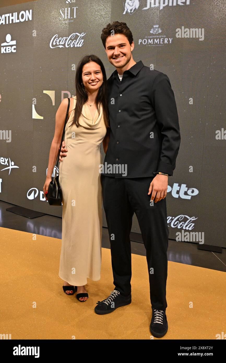 Senne Lammens of Antwerp with his partner pictured during the Pro ...