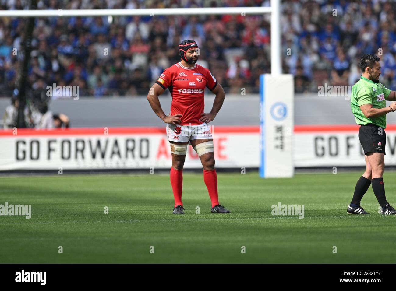 Brave Lupus's Michael Leitch during the Japan Rugby League One 2023-24 ...