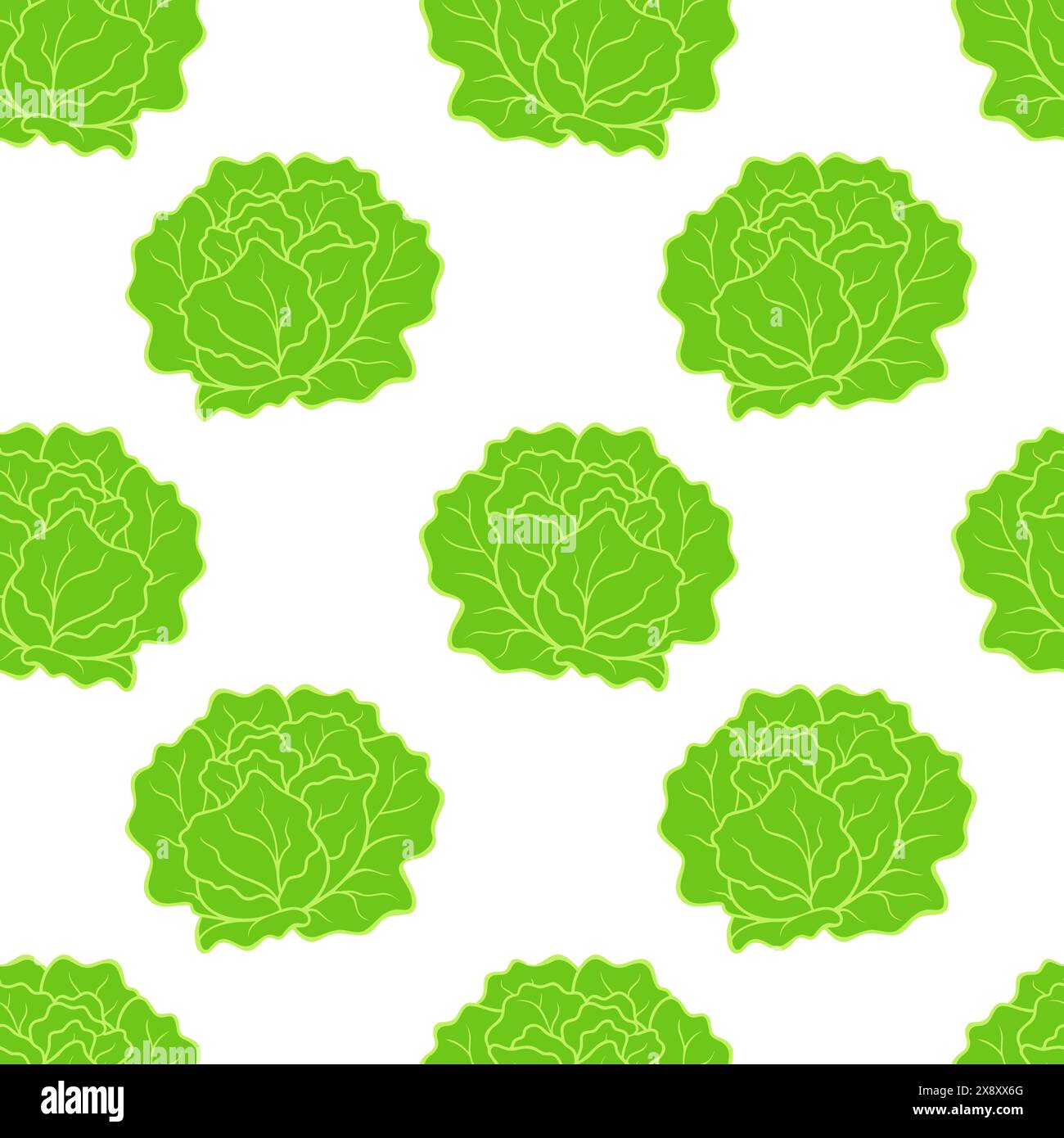 Pattern Fresh green organic lettuce salad, healthy food, vegetarian ...