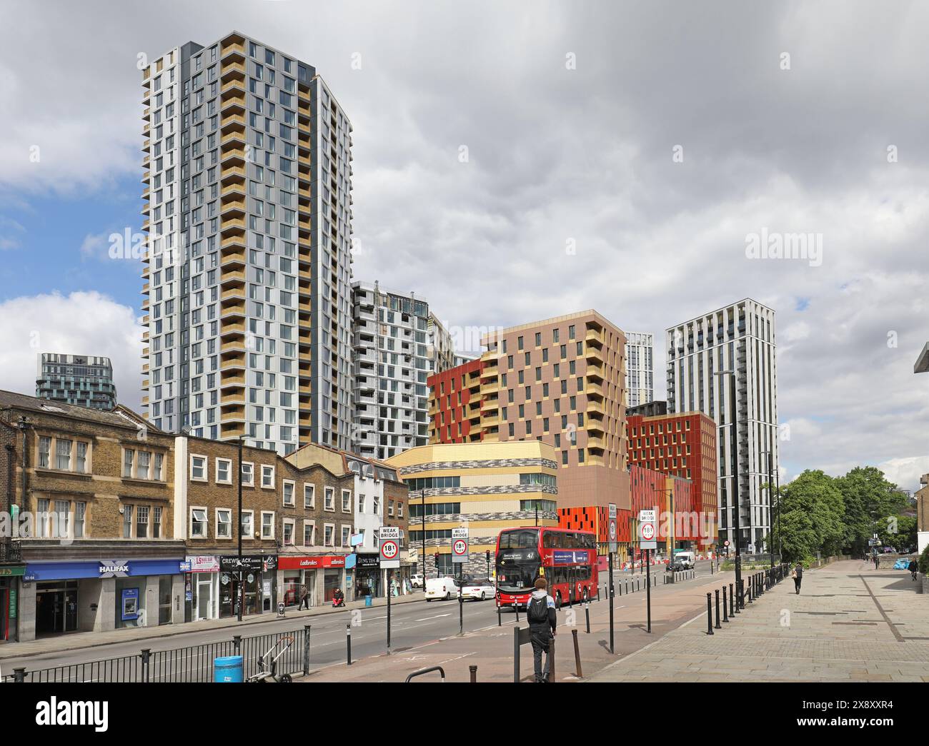 Lewisham High Street, London, UK, Summer 2024, showing the newly ...