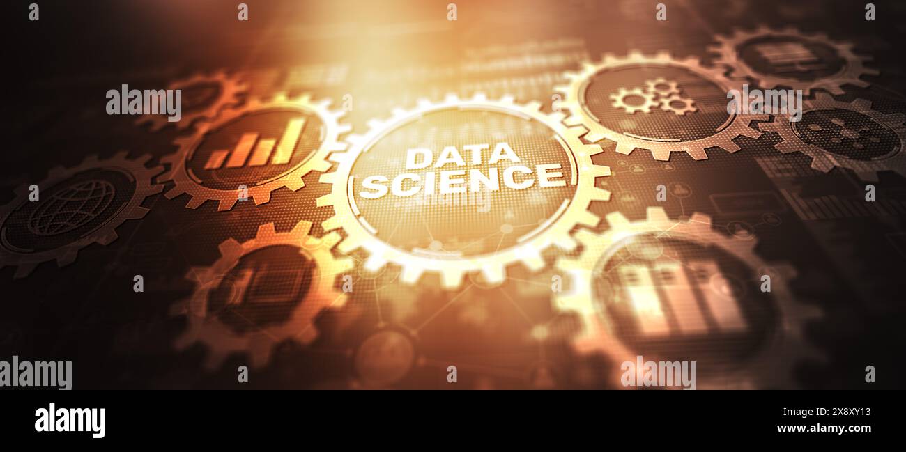 Data science analytics concept. Artificial intelligence Analysis. Internet technology concept ...