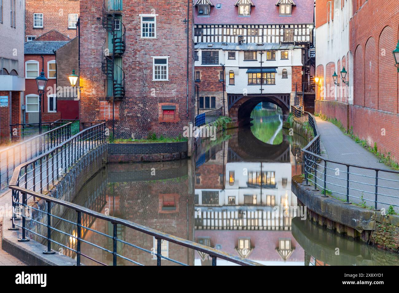 Evening at High Bridge in Lincoln, England Stock Photo - Alamy