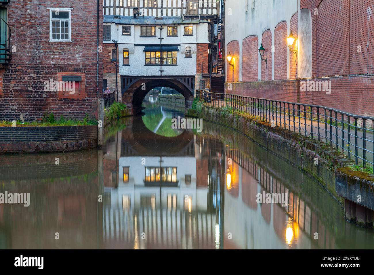Evening at High Bridge in Lincoln, England Stock Photo - Alamy