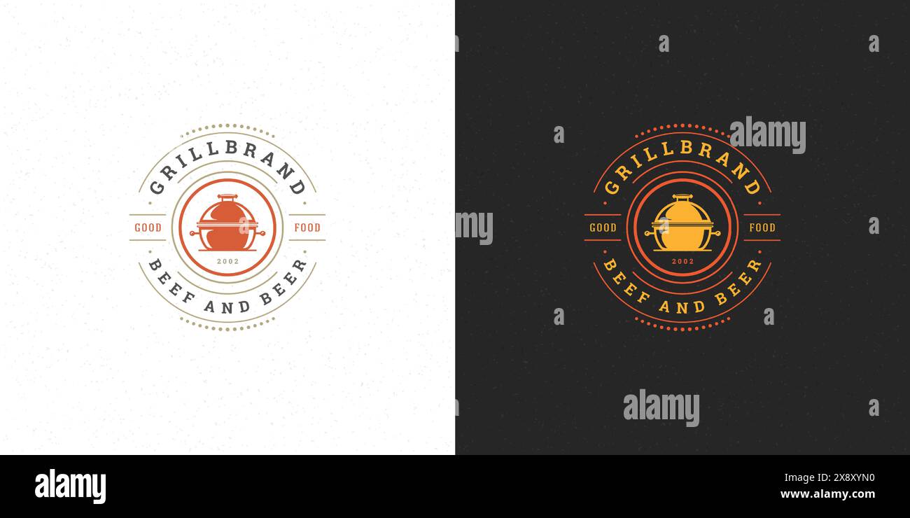Barbecue restaurant signage Stock Vector Images - Alamy