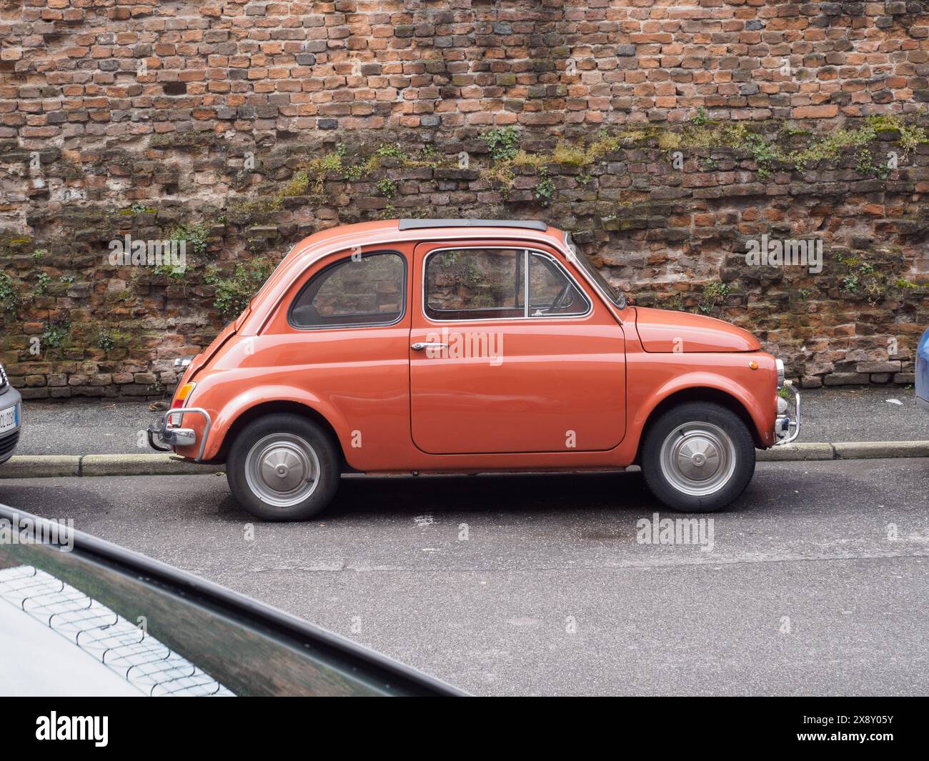 Cremona, Italy - May 15th 2024 Italian 60's smart Oldfashioned orange ...