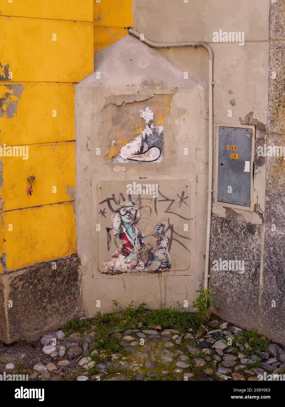 Cremona, Italy - May 15th 2024 Vibrant display of street art and ...