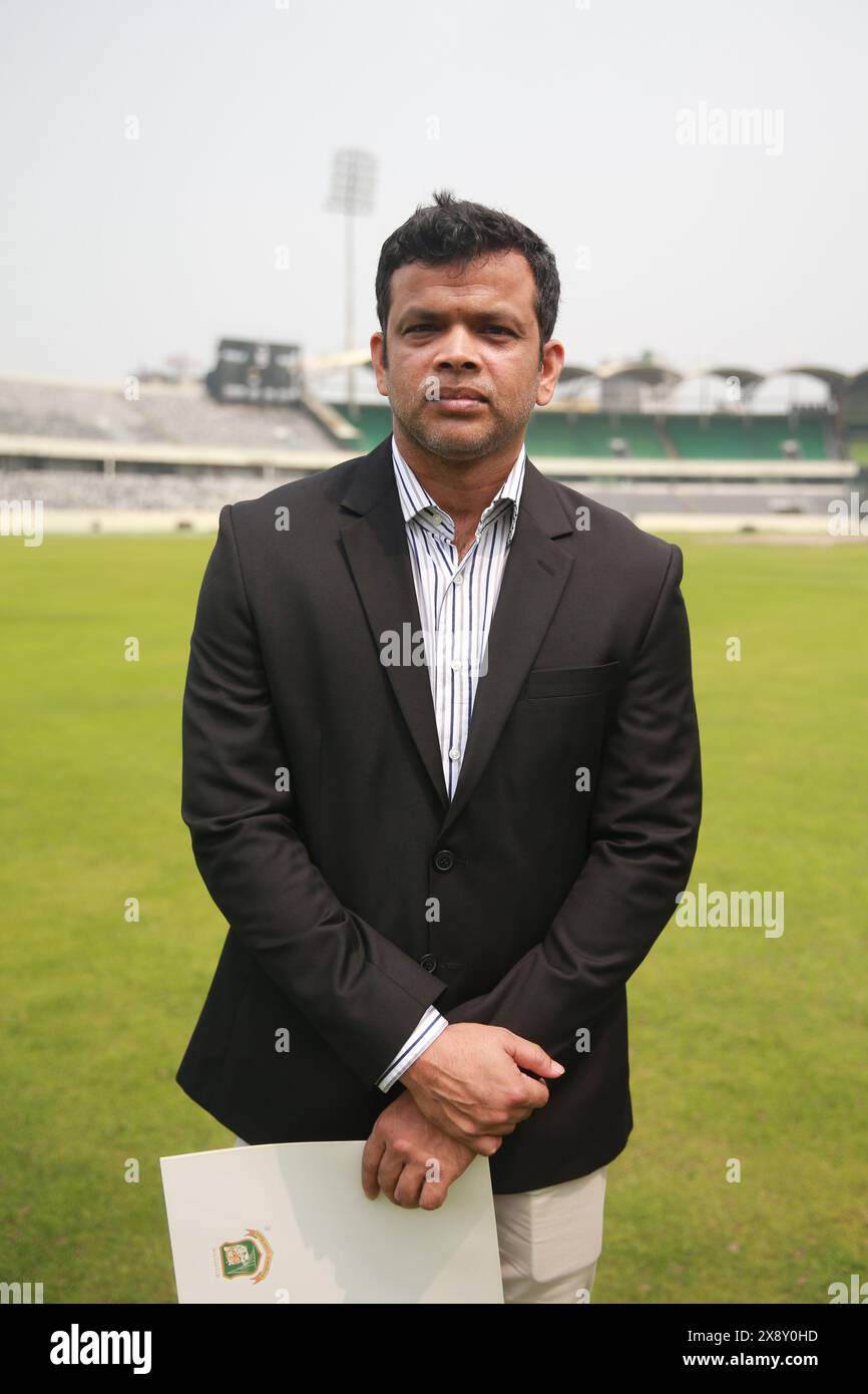 Bangladesh Cricket Board Selection panel member Abdur Razzak during a ...