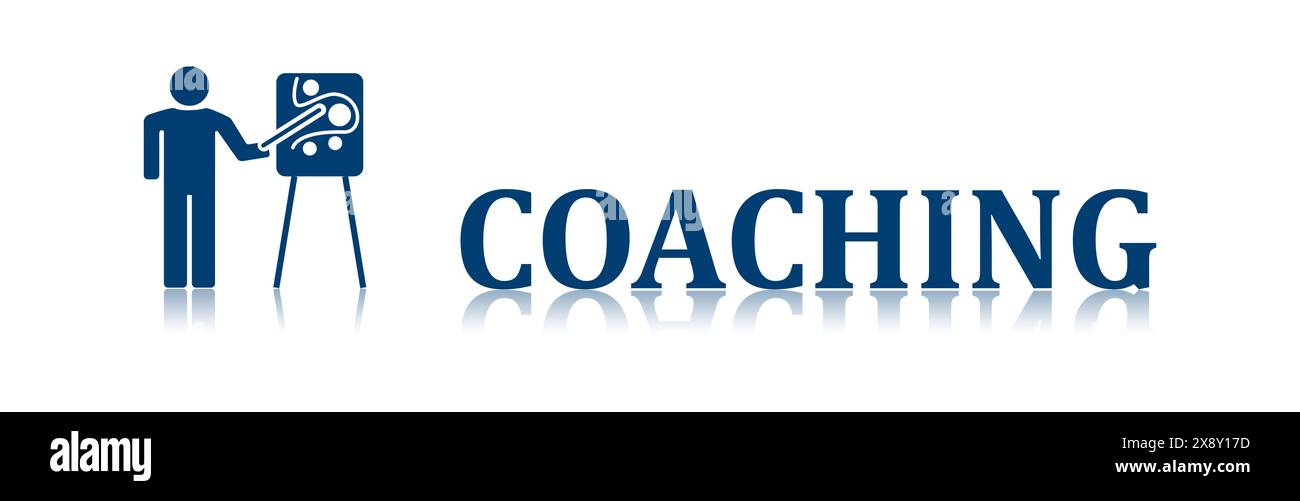 Illustration of a coaching concept Stock Photo - Alamy
