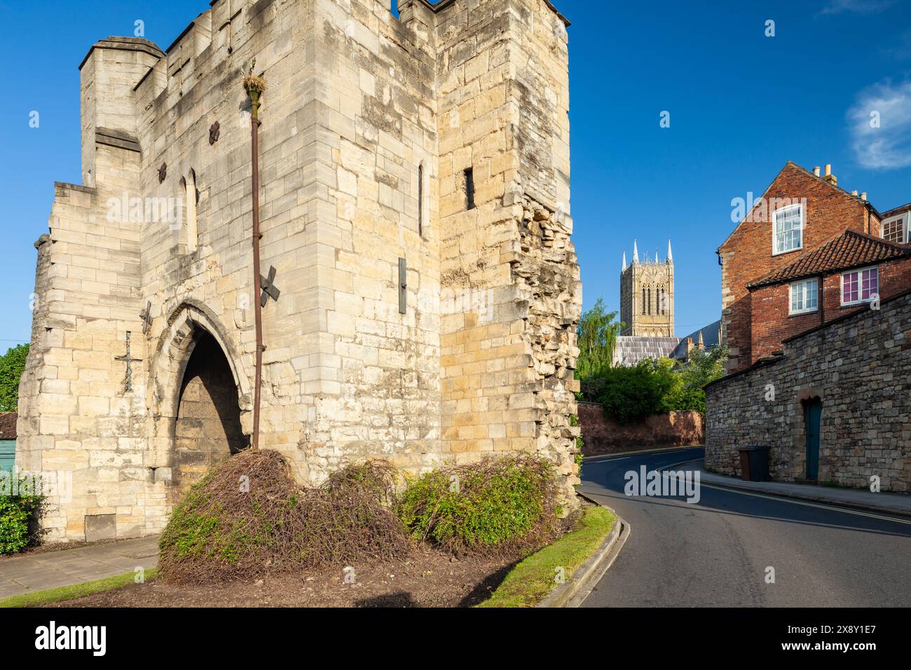 Pottergate Arch in Lincoln, England Stock Photo - Alamy