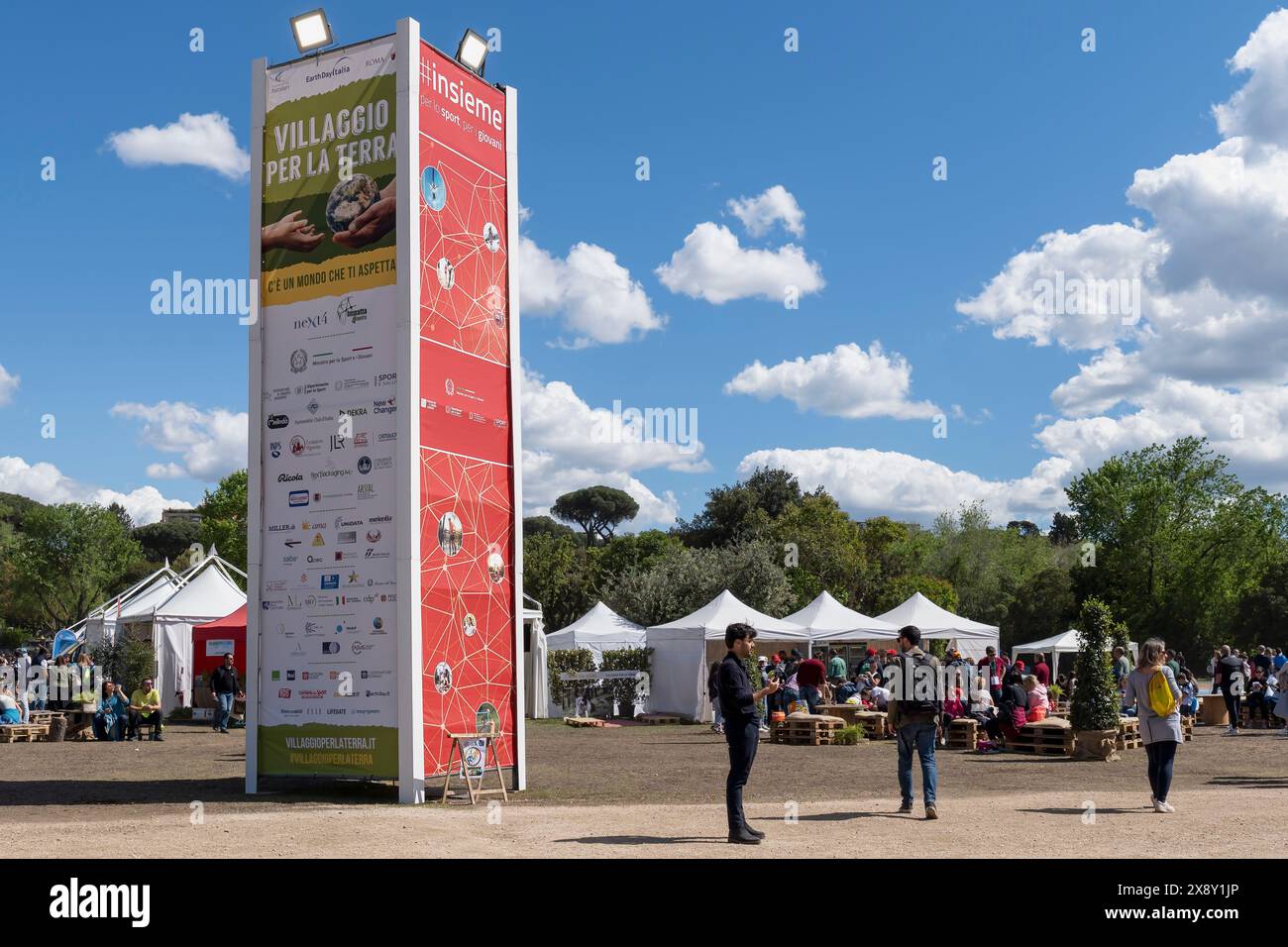 World, Earth Day Italy. Environmental issues. Villaggio per la Terra ...