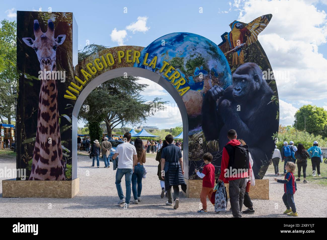 World, Earth Day Italy. Environmental issues. Villaggio per la Terra ...