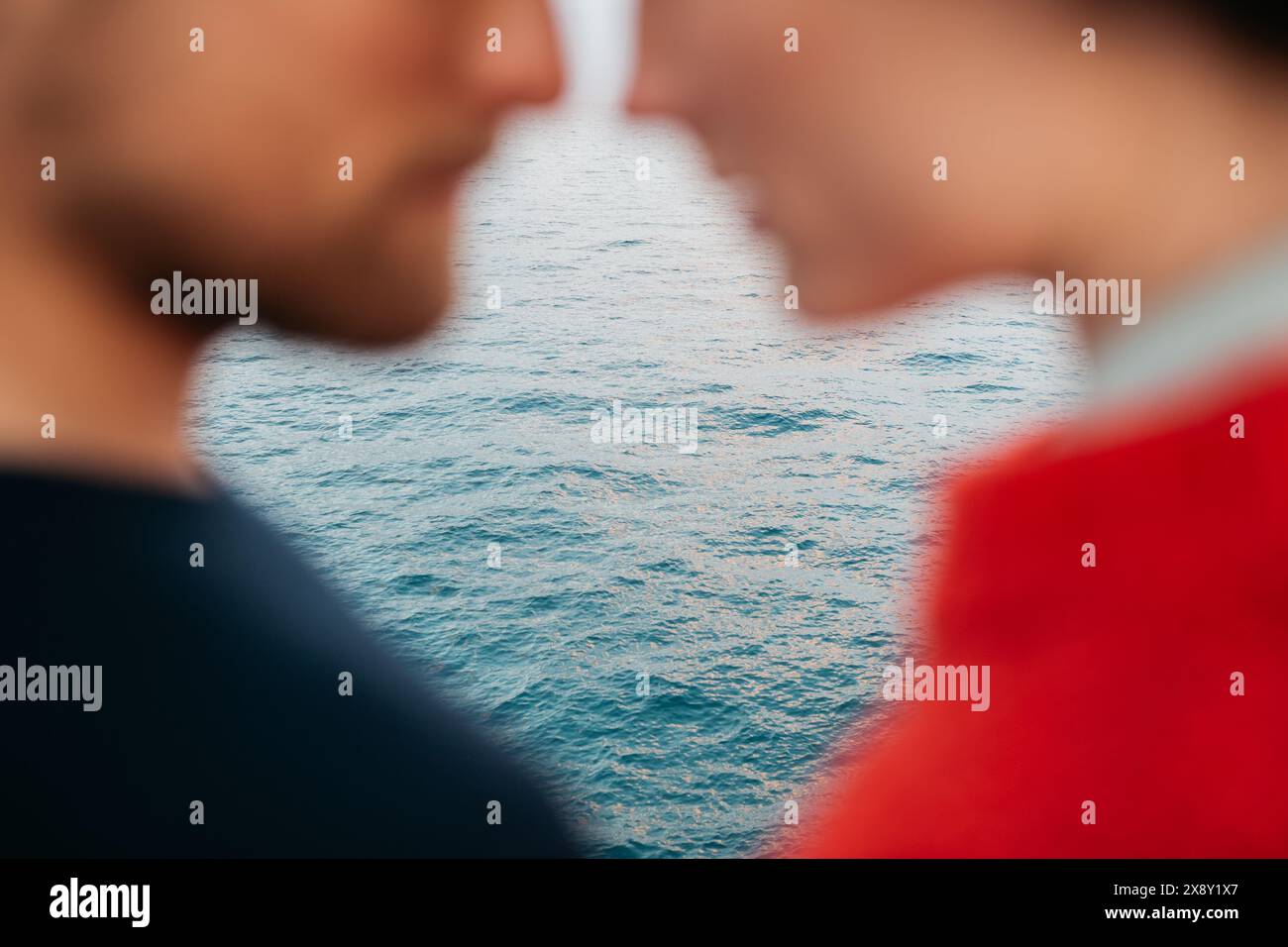Intimate couple embracing closely tender hi-res stock photography and ...