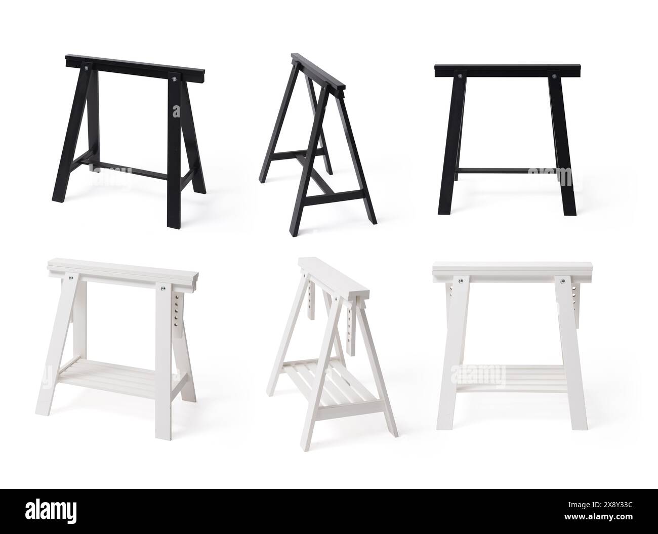 Side trestles Cut Out Stock Images & Pictures - Alamy