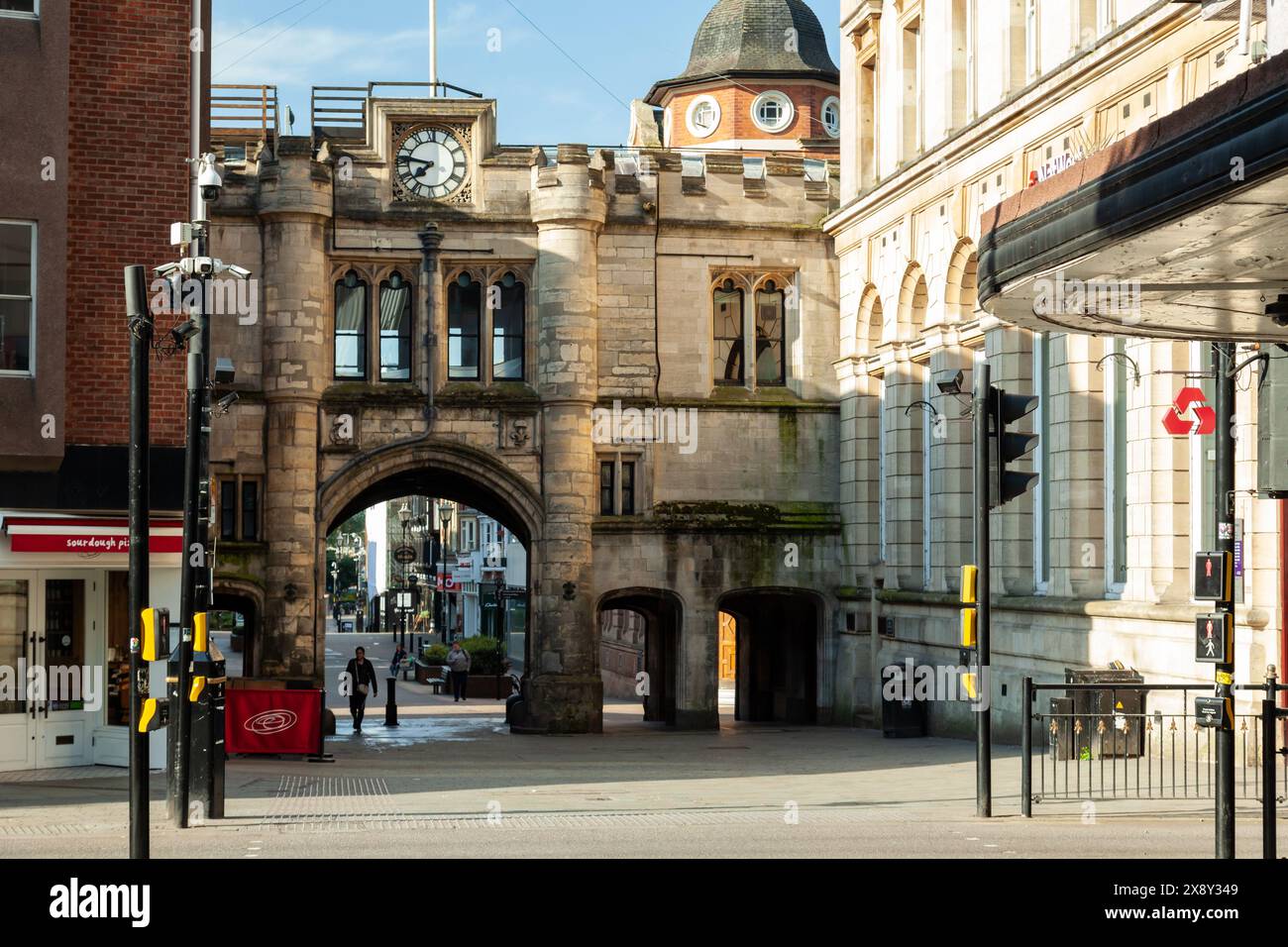 The Stonebow in Lincoln city centre, Lincolnshire, England Stock Photo ...