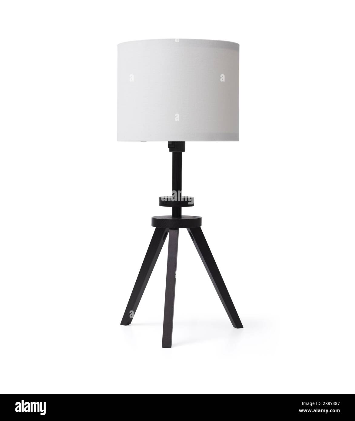 Modern elegant lamp isolated on white background, home decor concept ...