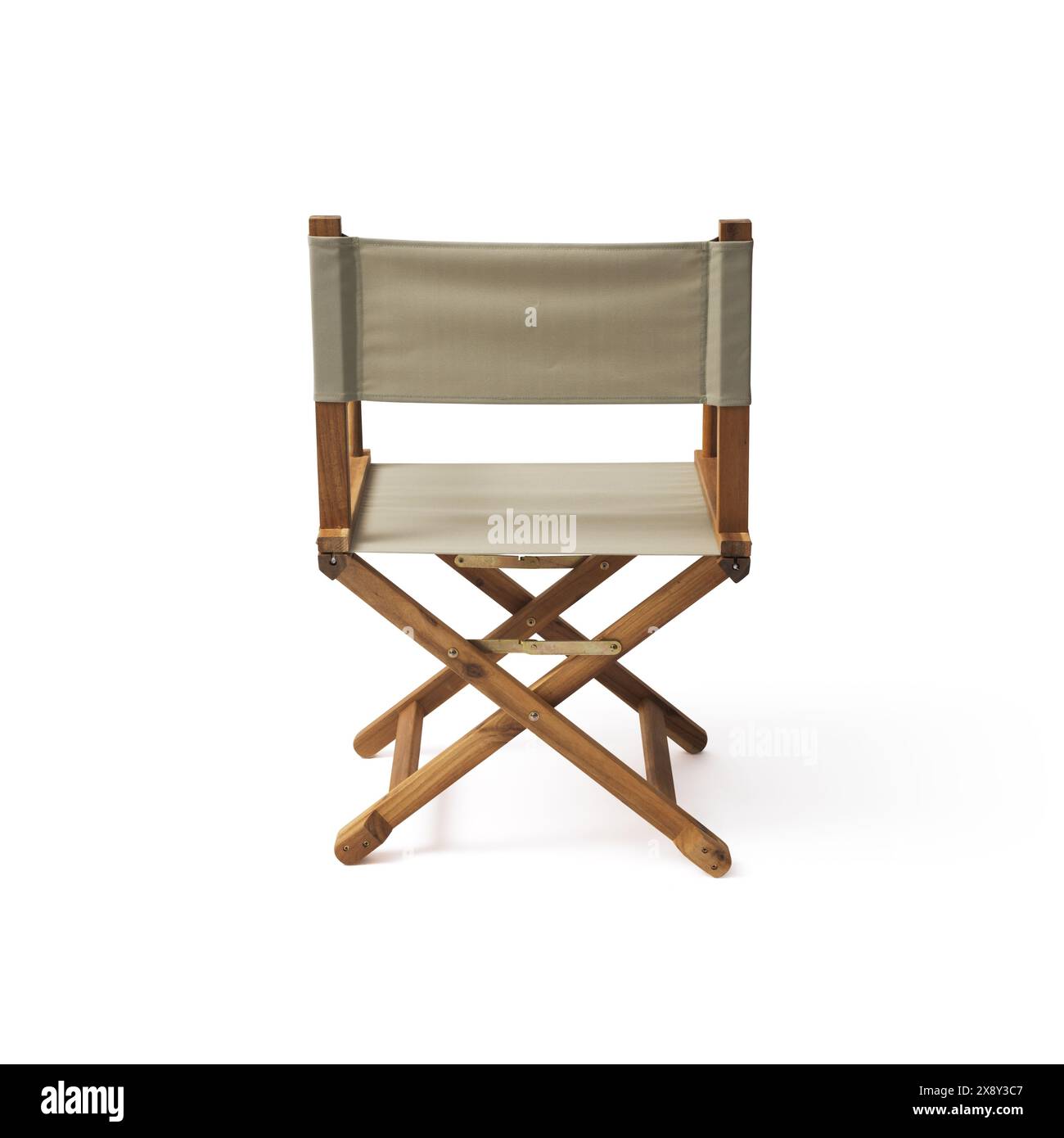 Foldable comfortable director's chair, isolated on white background ...
