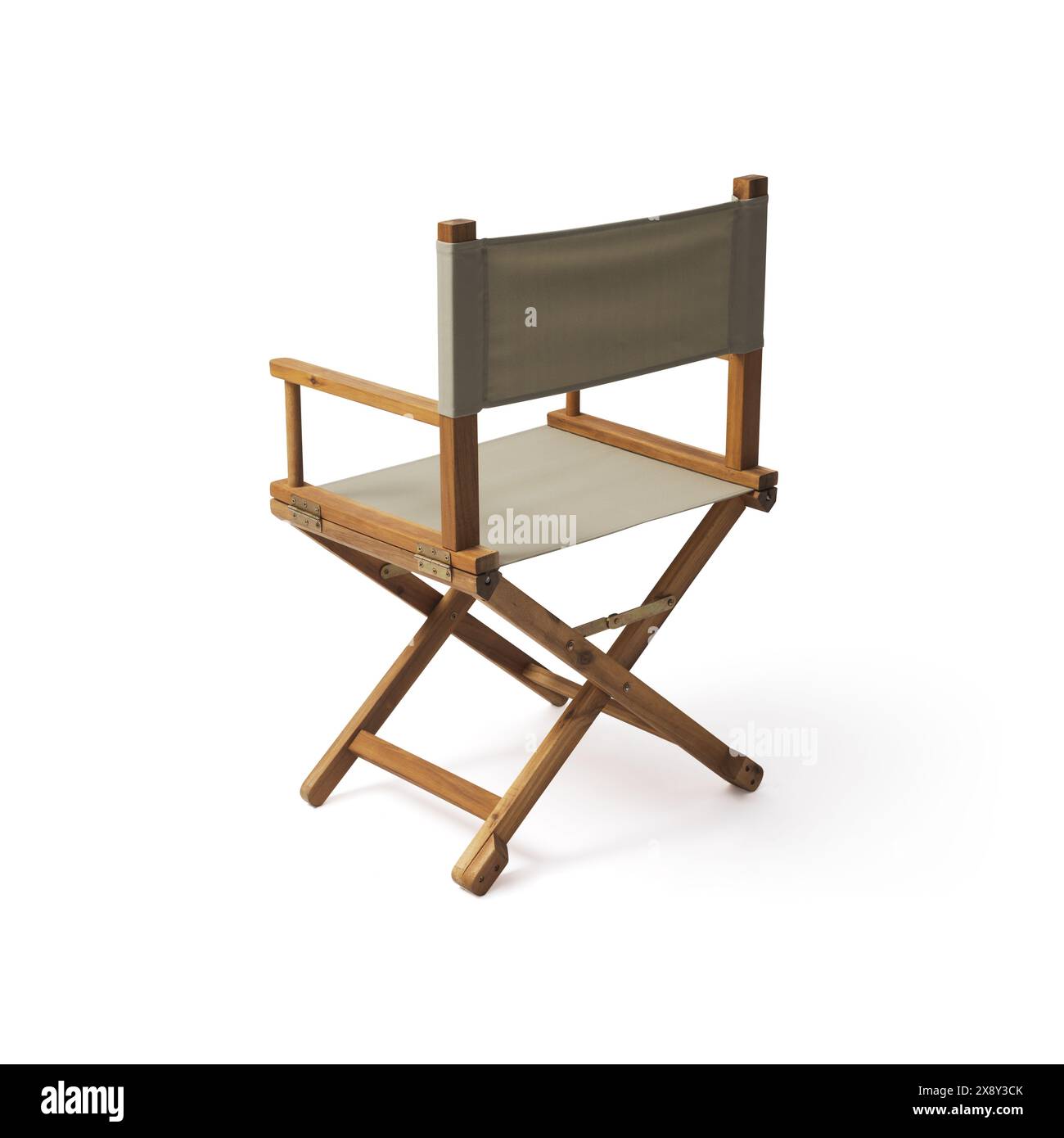 Foldable comfortable director's chair, isolated on white background ...