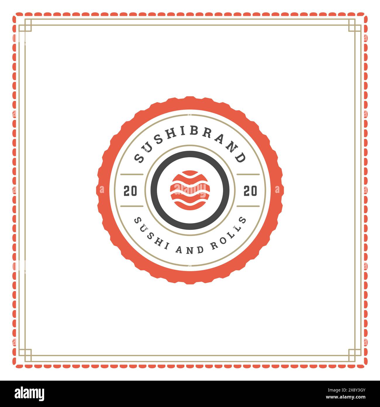 Sushi restaurant logo design template vector illustration. Japanese ...