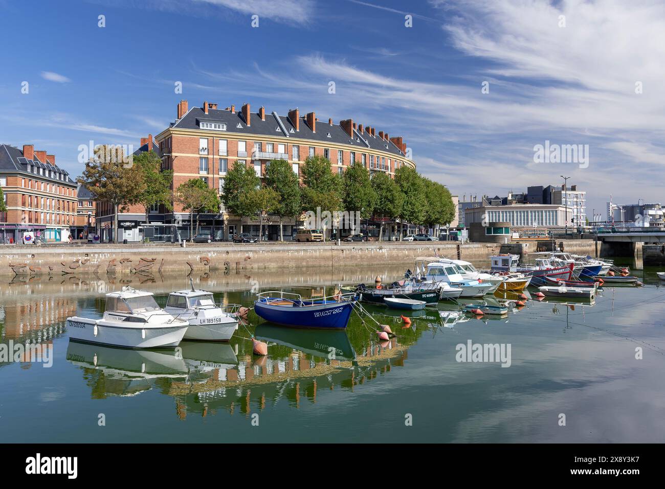 The Roy Basin and building built after the Second World War in Saint ...