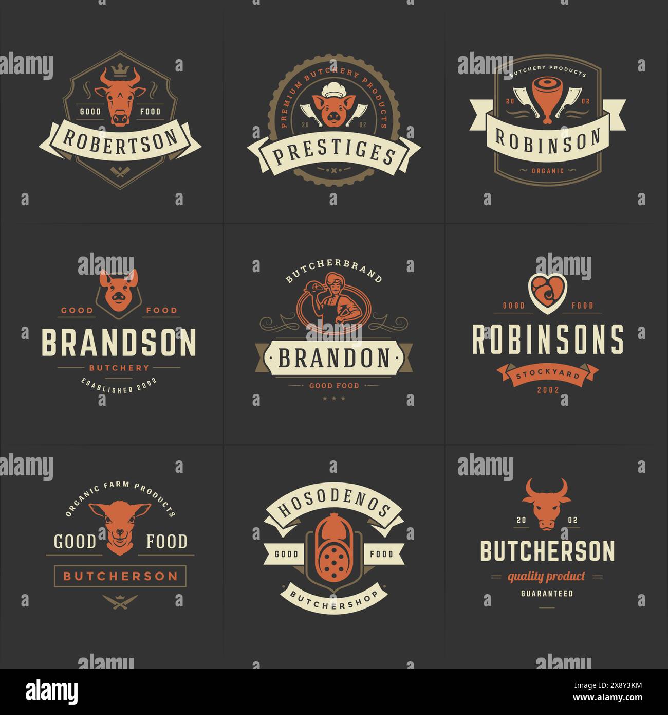 Farm house logos hi-res stock photography and images - Alamy
