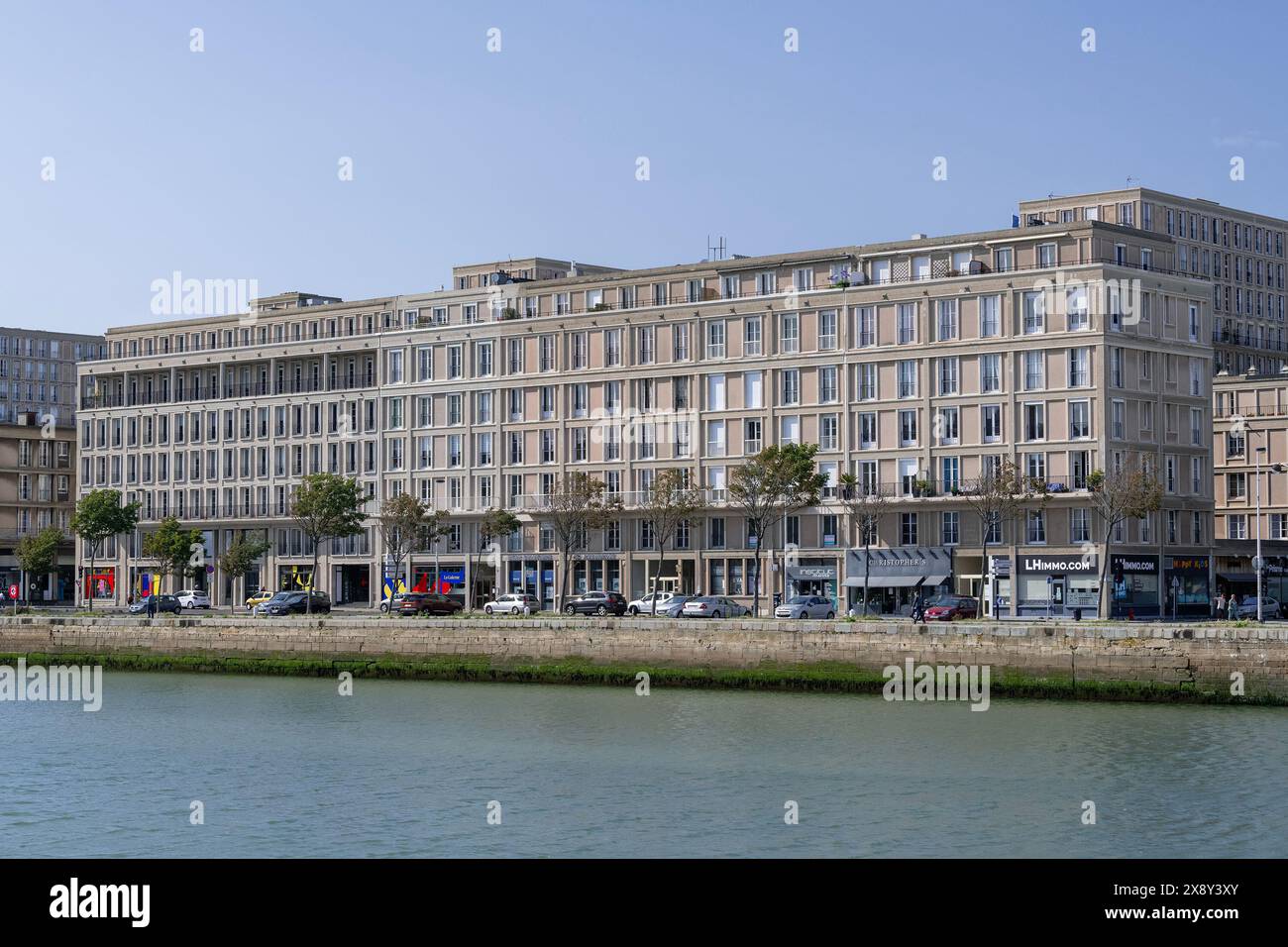 The Normandie Building complex, built along the Bassin du Commerce ...