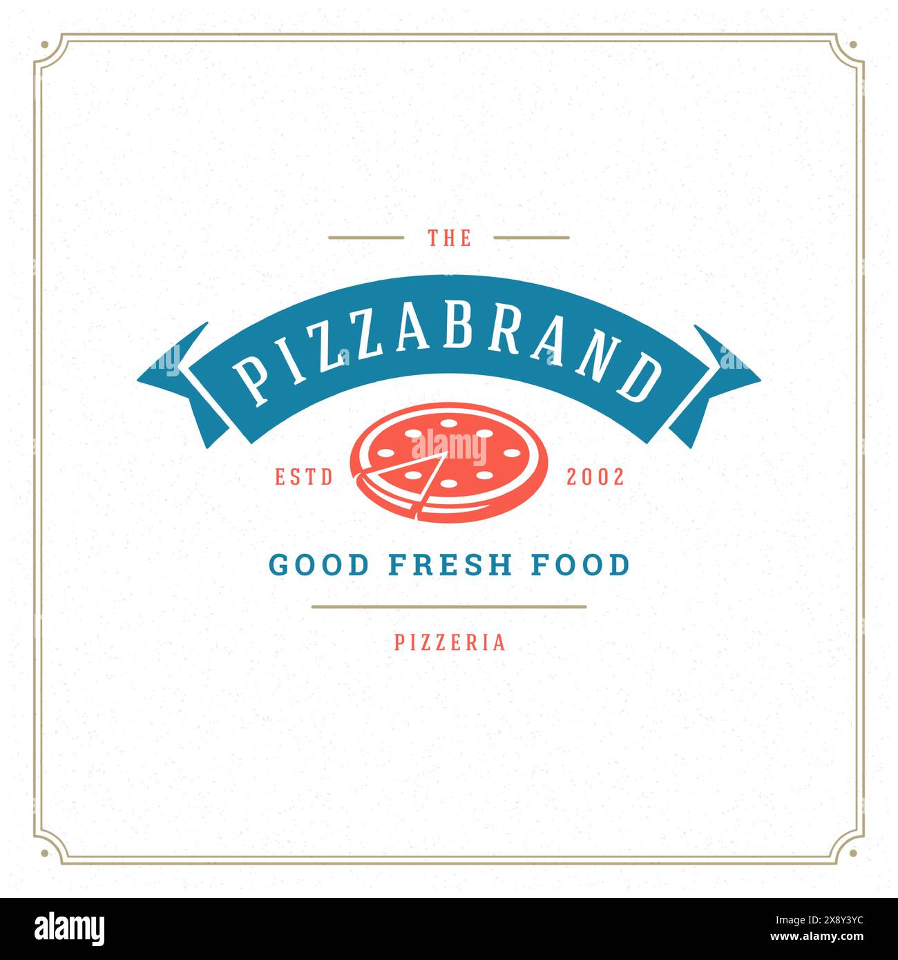 Pizzeria logo vector illustration. Pizza silhouette, good for ...