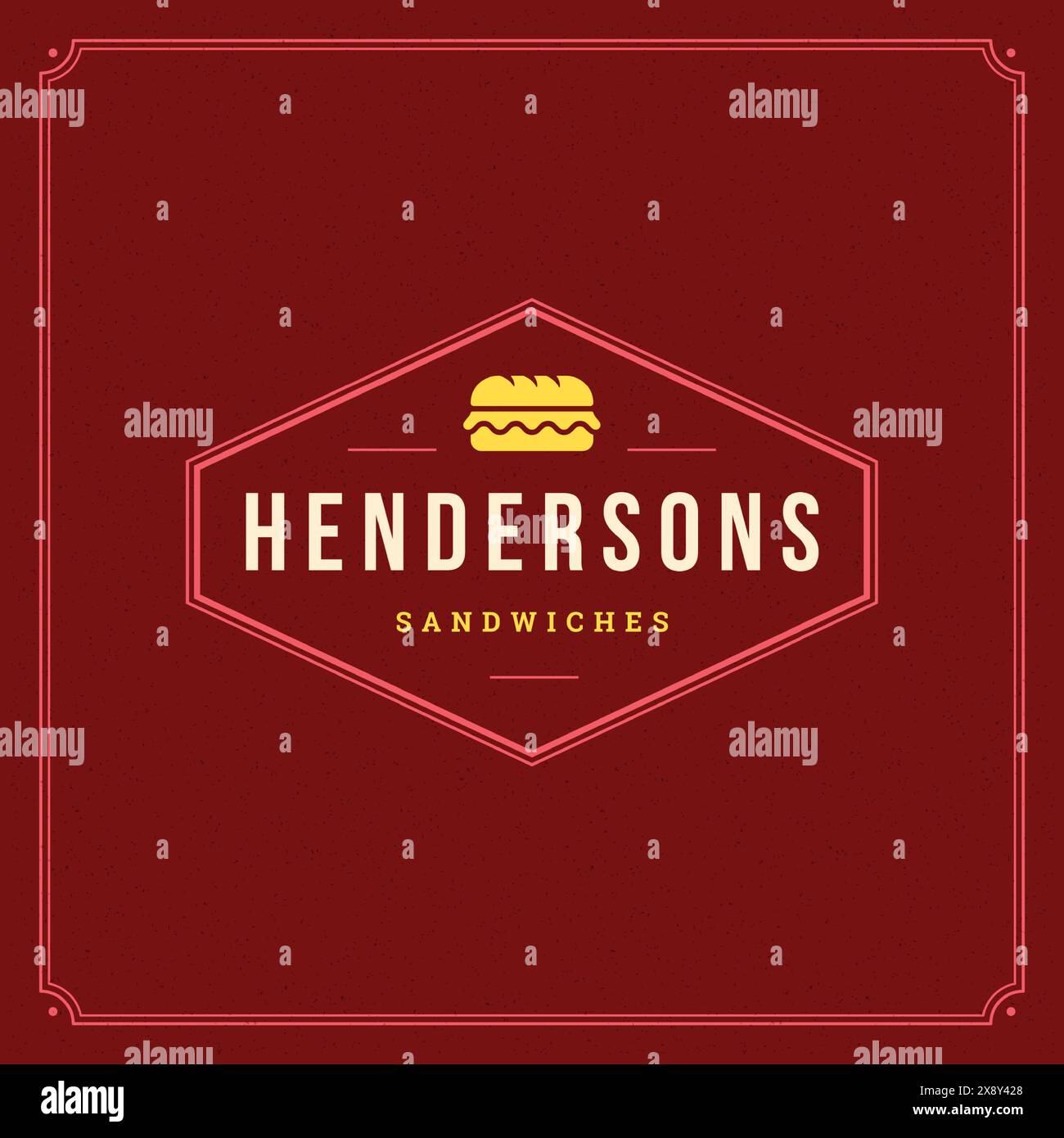 Fast food logo vector illustration. Sandwich silhouette, good for ...