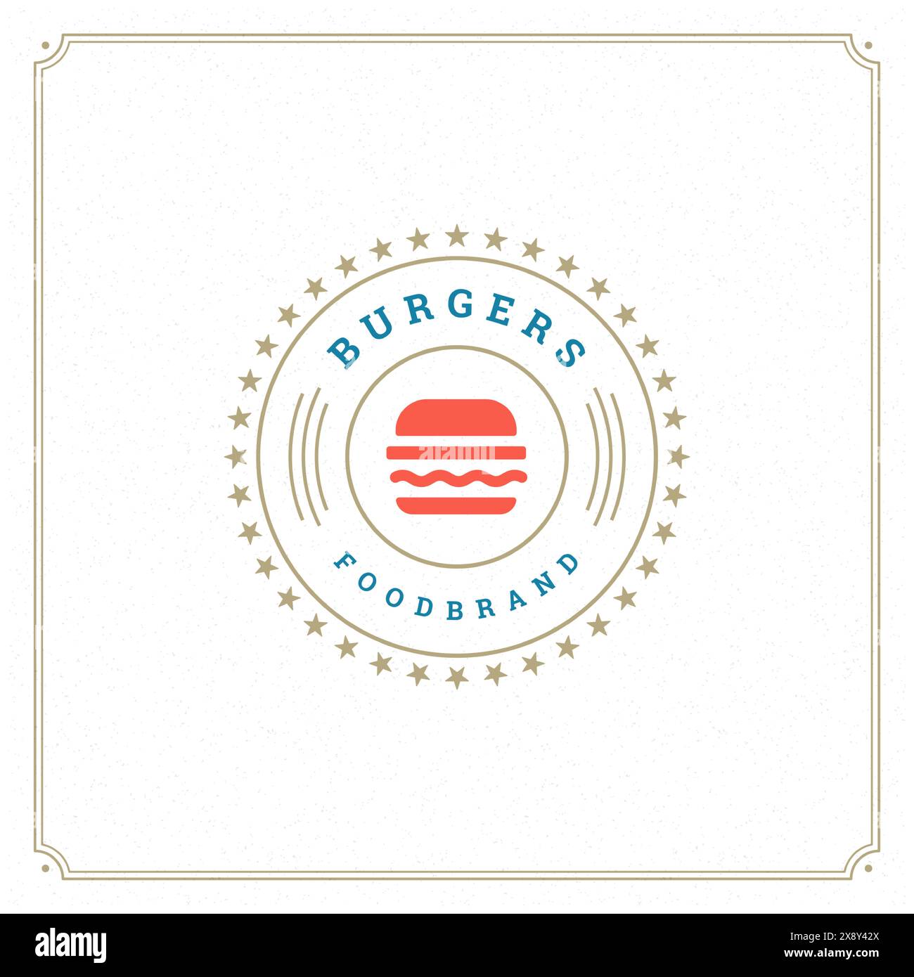 Burger logo vector illustration. Hamburger silhouette, good for ...